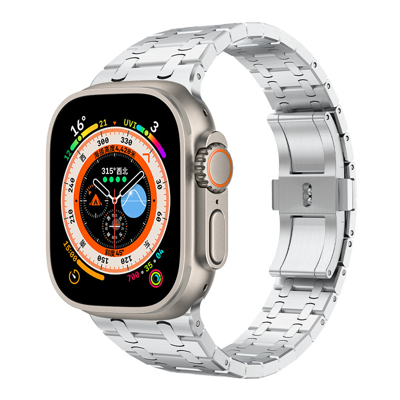 NEW AP Stainless Steel Double Chain Refit Band For Apple Watch – Wegke